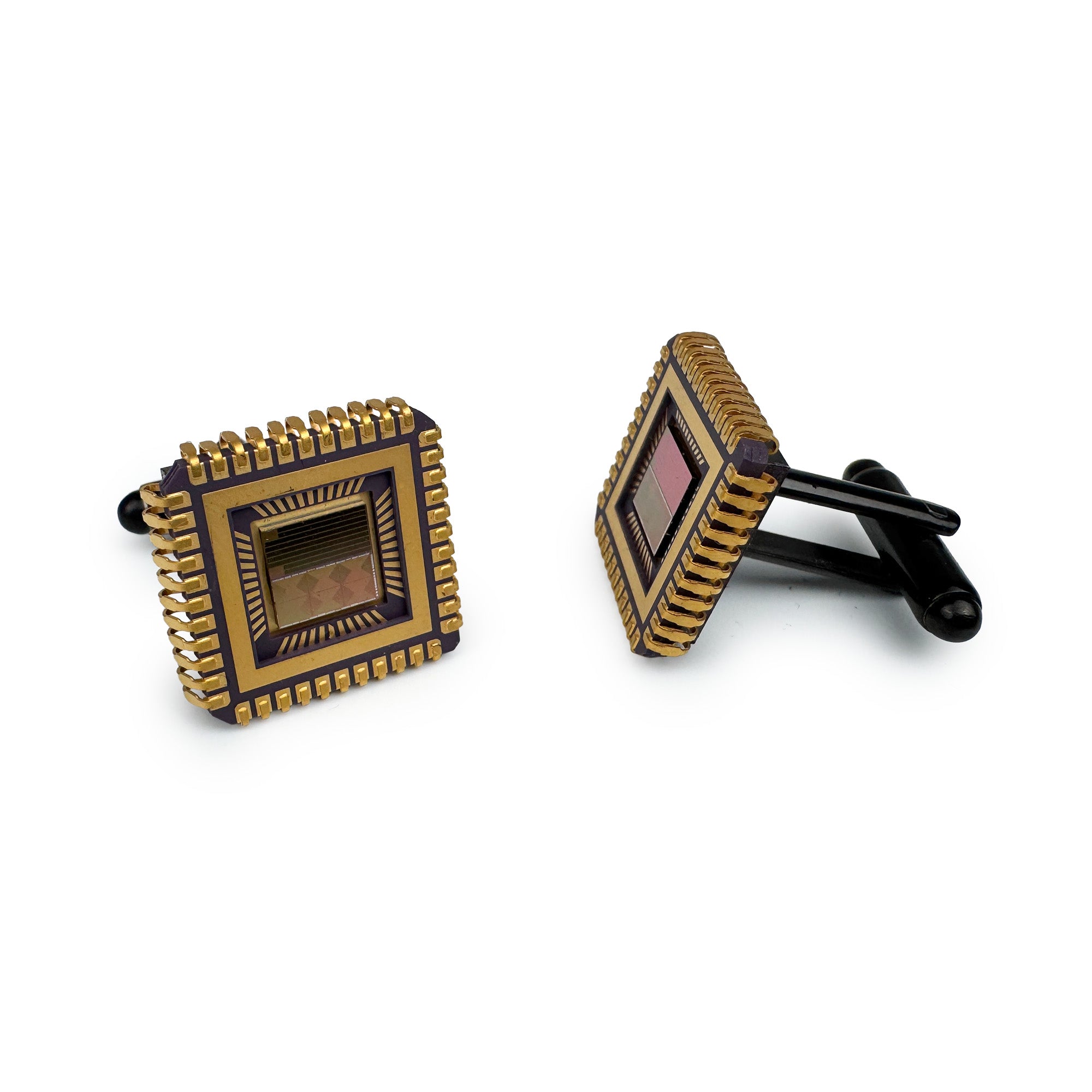 Cuff Links with IC Chip – Computer History Museum